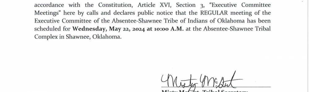 Absentee Shawnee Tribe