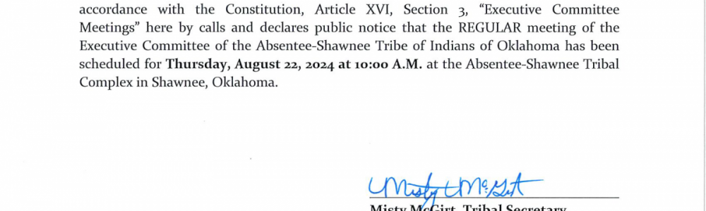 Absentee Shawnee Tribe