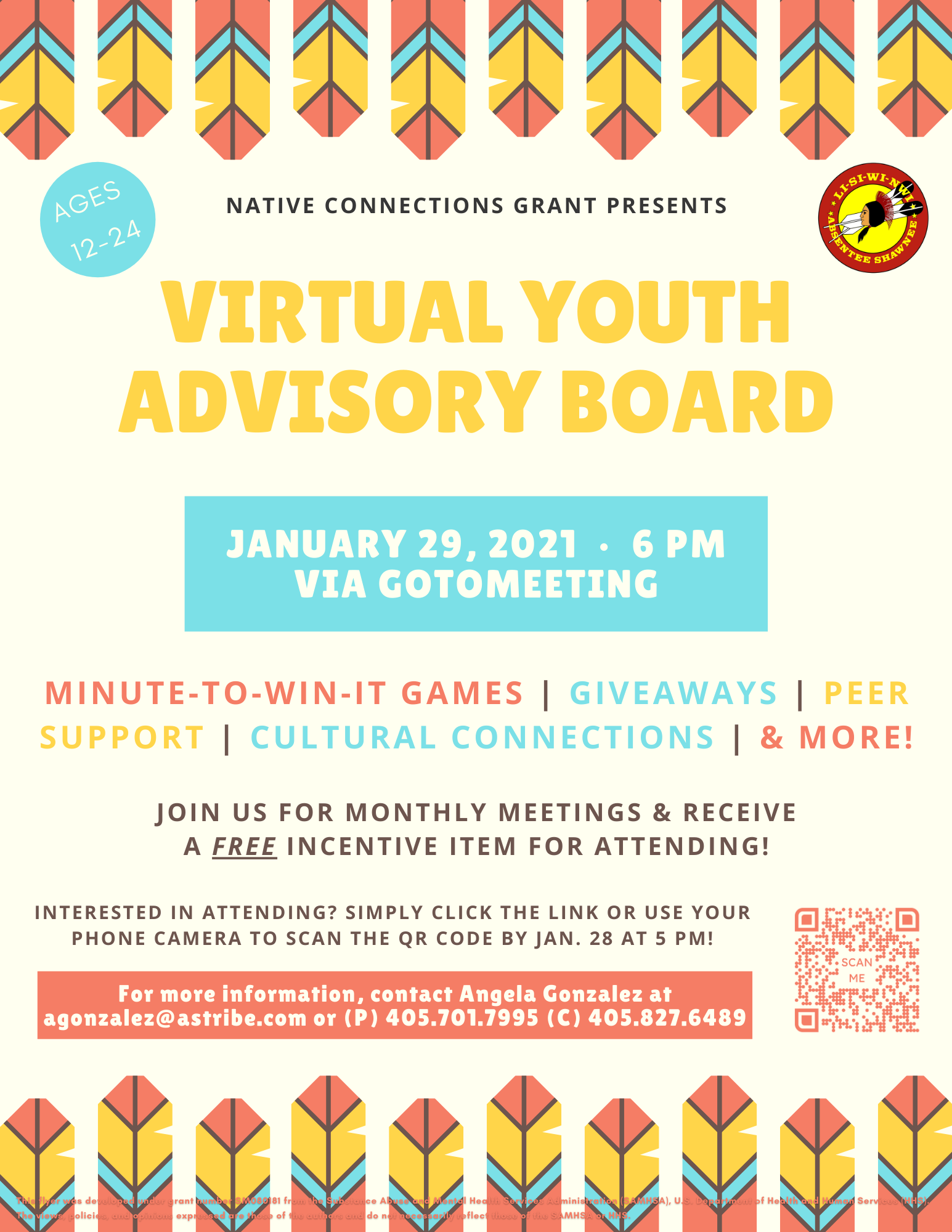 Virtual Youth Advisory Board Meeting | Absentee Shawnee Tribe Virtual Youth Advisory Board Meeting | Absentee Shawnee Tribe